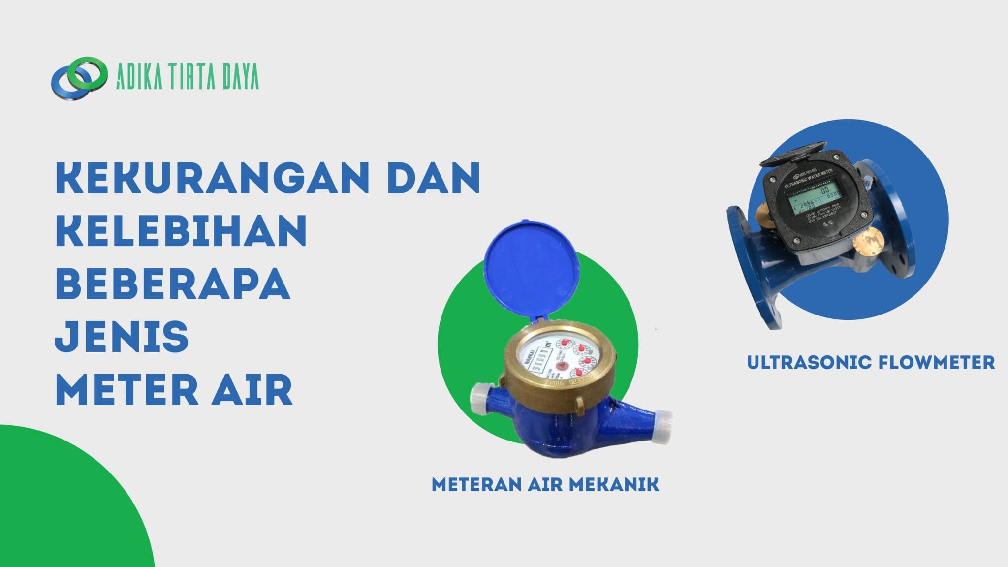Kekurangan dan Kelebihan Beberapa Jenis Meter Air - Adika Tirta Daya